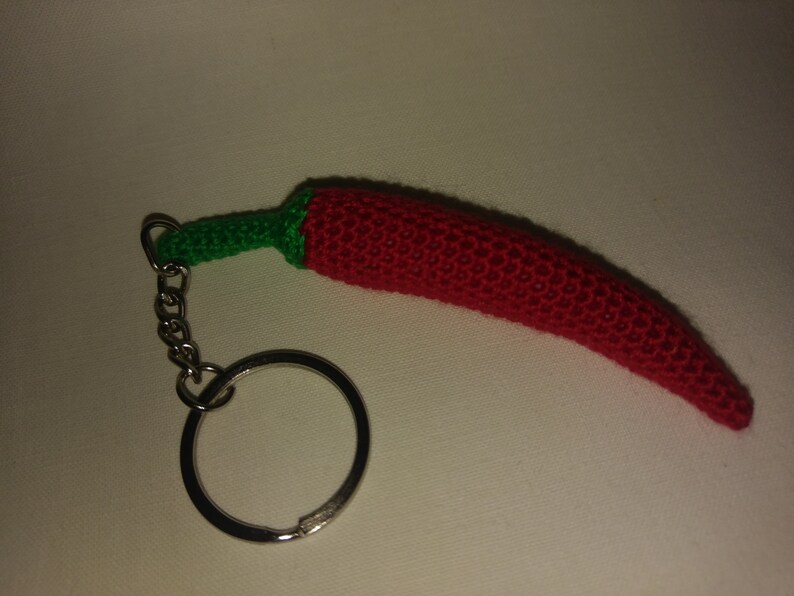 Red Hot Peppers,keychain Crochet,bag Accessory,crochet Chilli,crochet ...