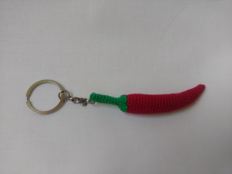 Red Hot Peppers,keychain Crochet,bag Accessory,crochet Chilli,crochet ...