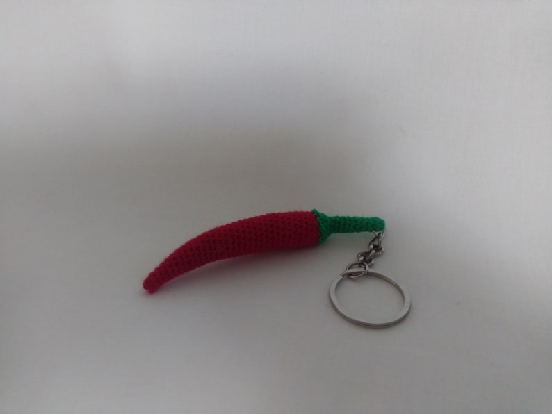 Red Hot Peppers,keychain Crochet,bag Accessory,crochet Chilli,crochet ...
