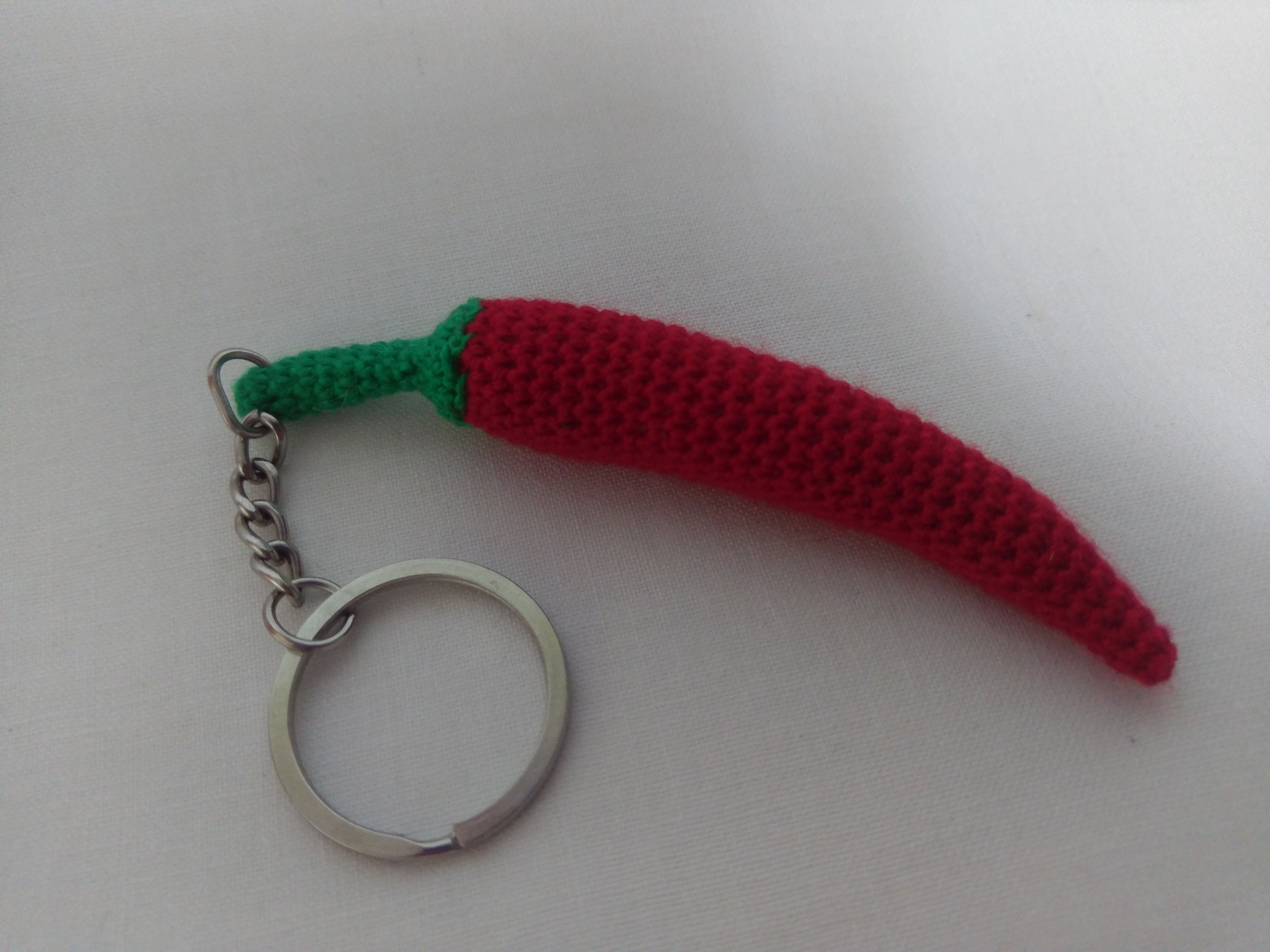 Red Hot Peppers,keychain Crochet,bag Accessory,crochet Chilli,crochet ...