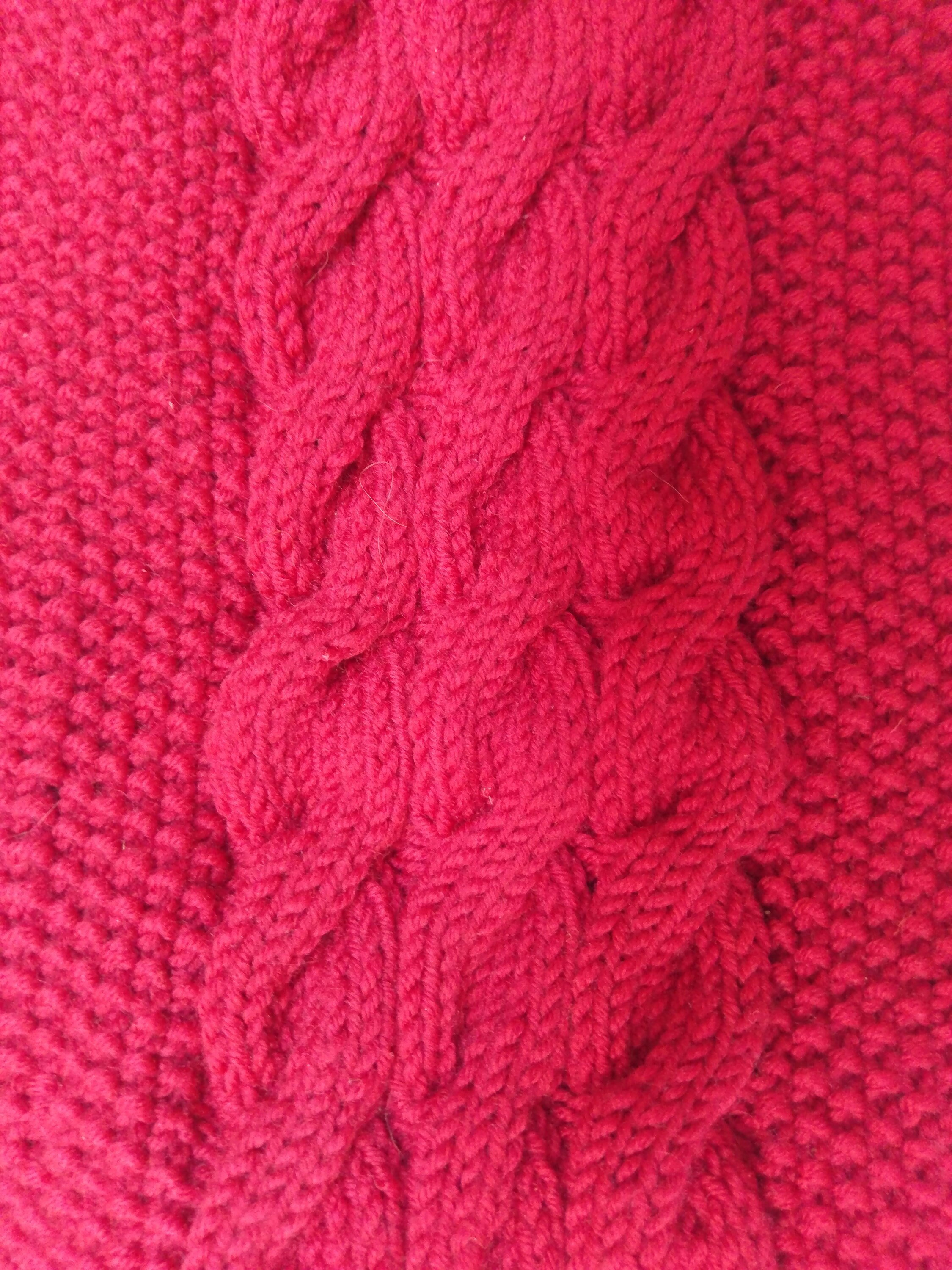 Red Dog Clothes,cable Dog Sweater ,handknit ,dog Clothing ,medium ...