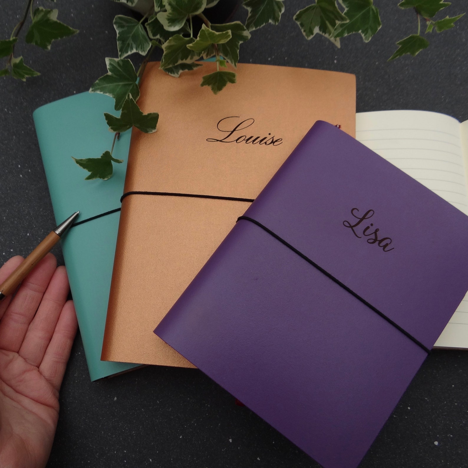 Personalised Leather Address Book - Etsy UK