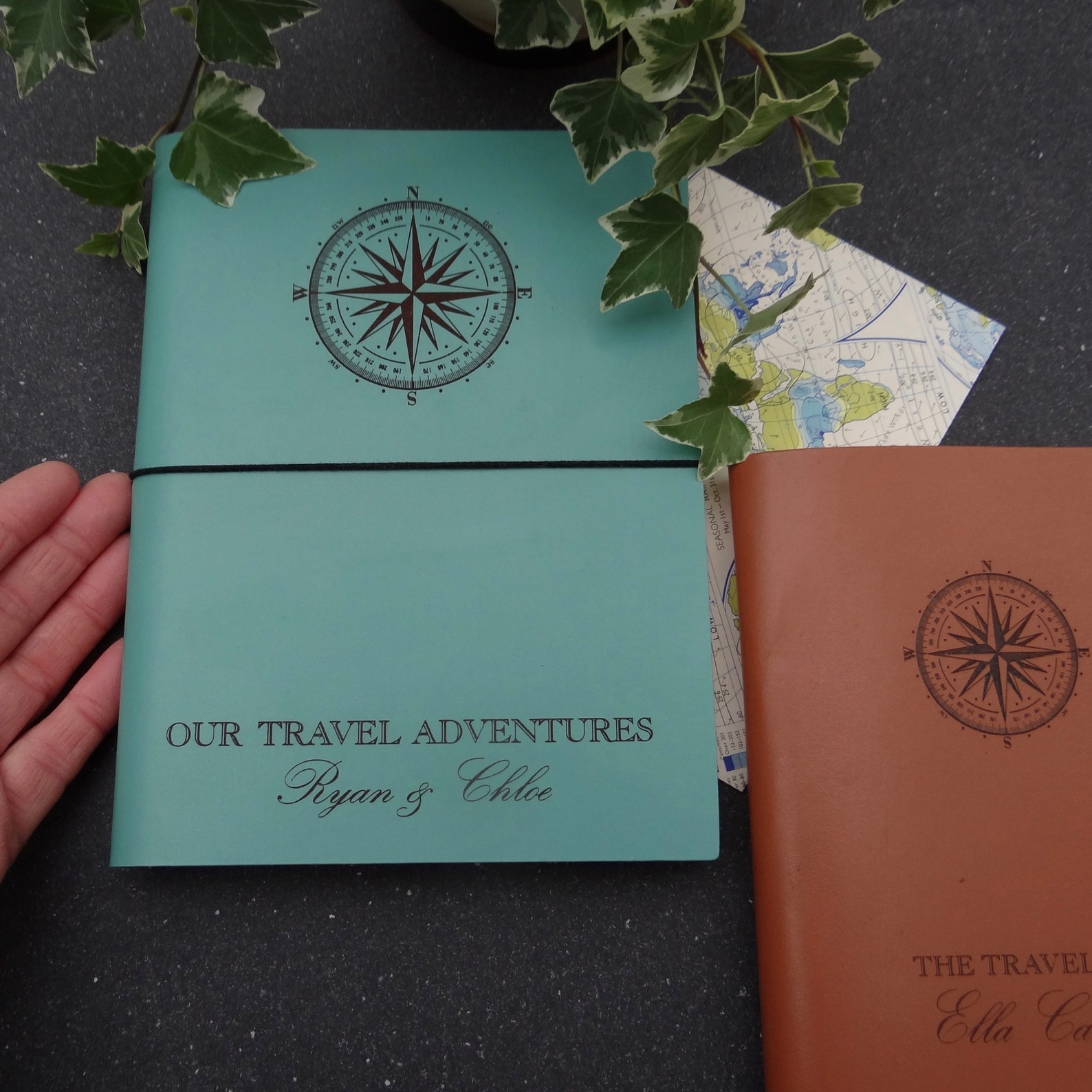 Leather Travel Journal - Etsy UK