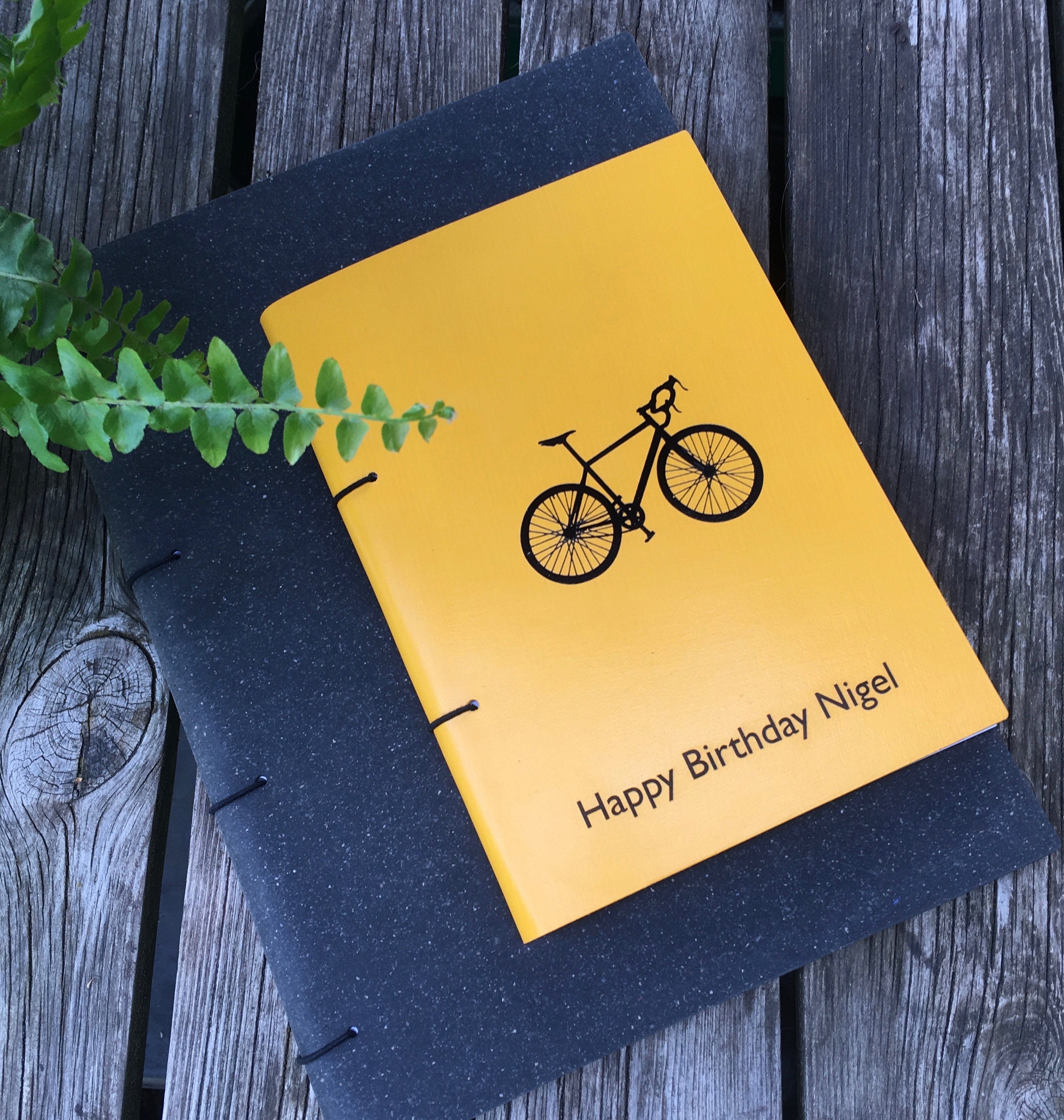 Personalised Leather Bicycle Journal - Etsy UK