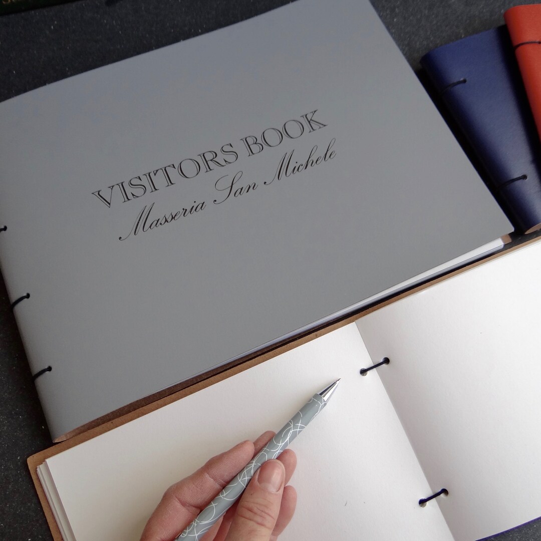 Leather Visitors Book - Etsy