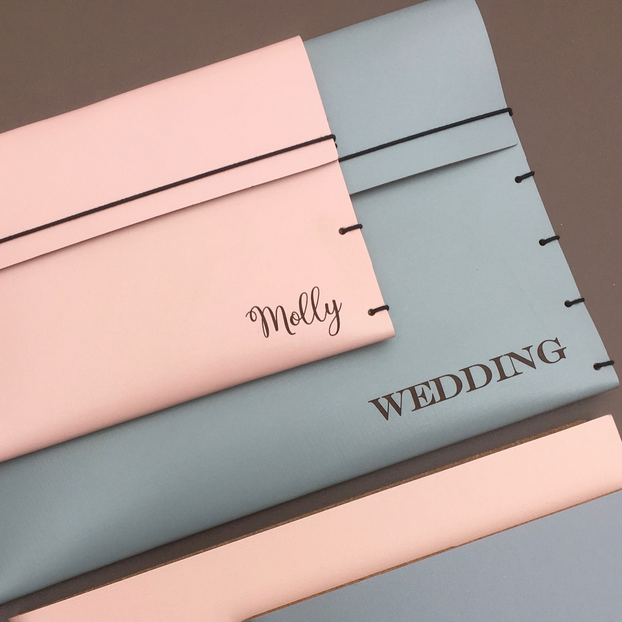 Leather Wedding Folders and Travel Wallets - Etsy UK