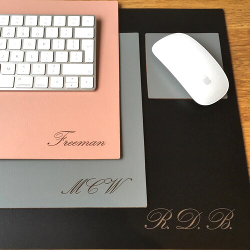 Personalised Leather Desk Mat - Etsy UK