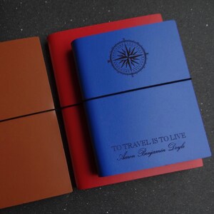 Leather Travel Journal - Etsy UK