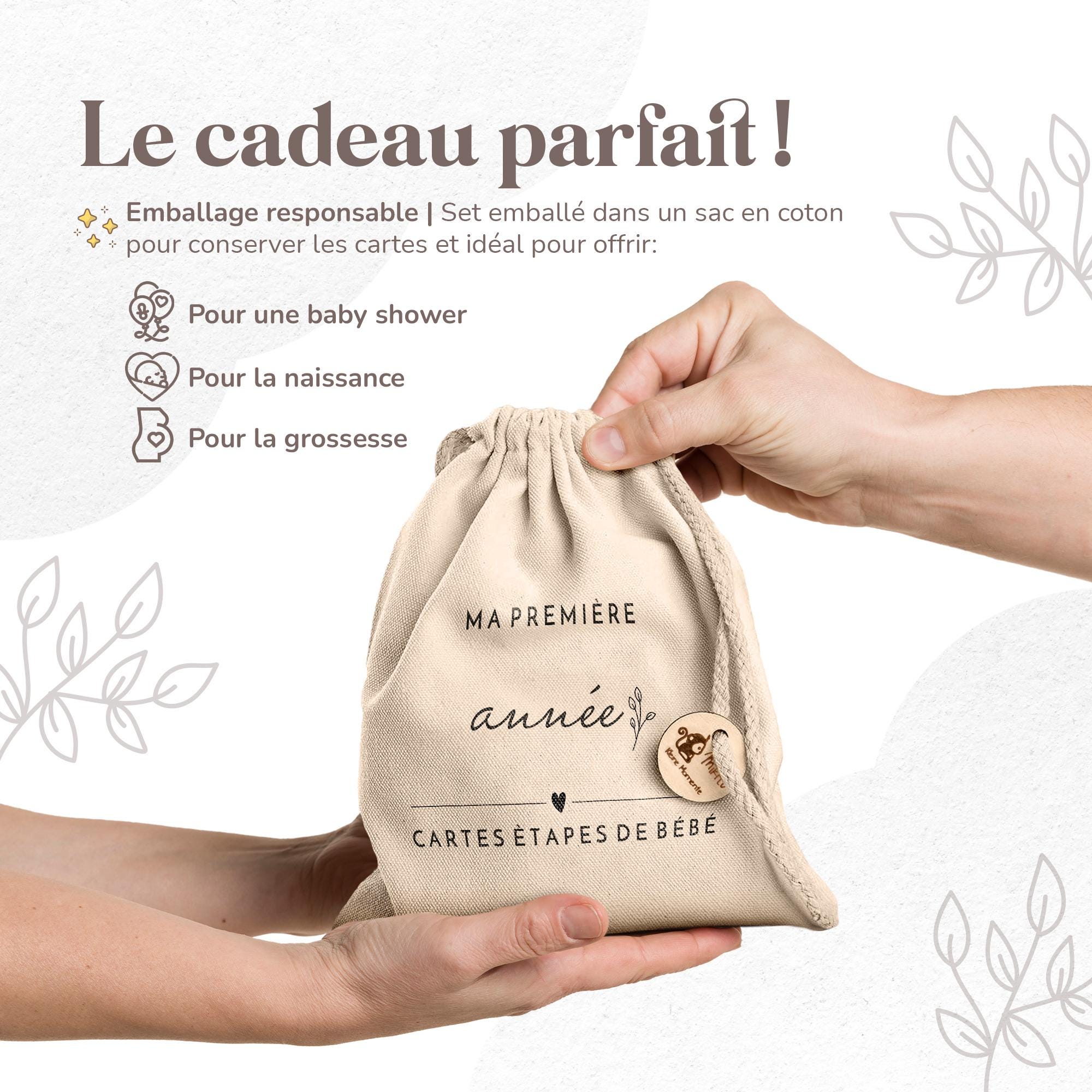 Cartes étapes Bébé En Bois En Français - 30 Moments of the Naissance à ...