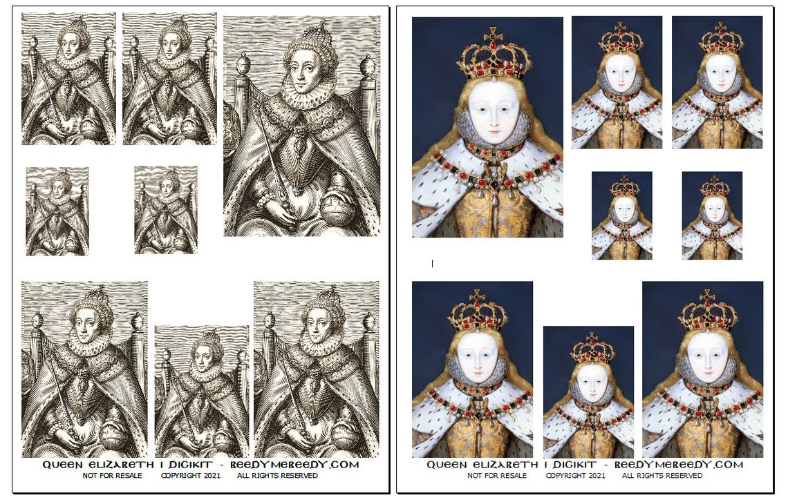 Queen Elizabeth I Printable Download | Etsy