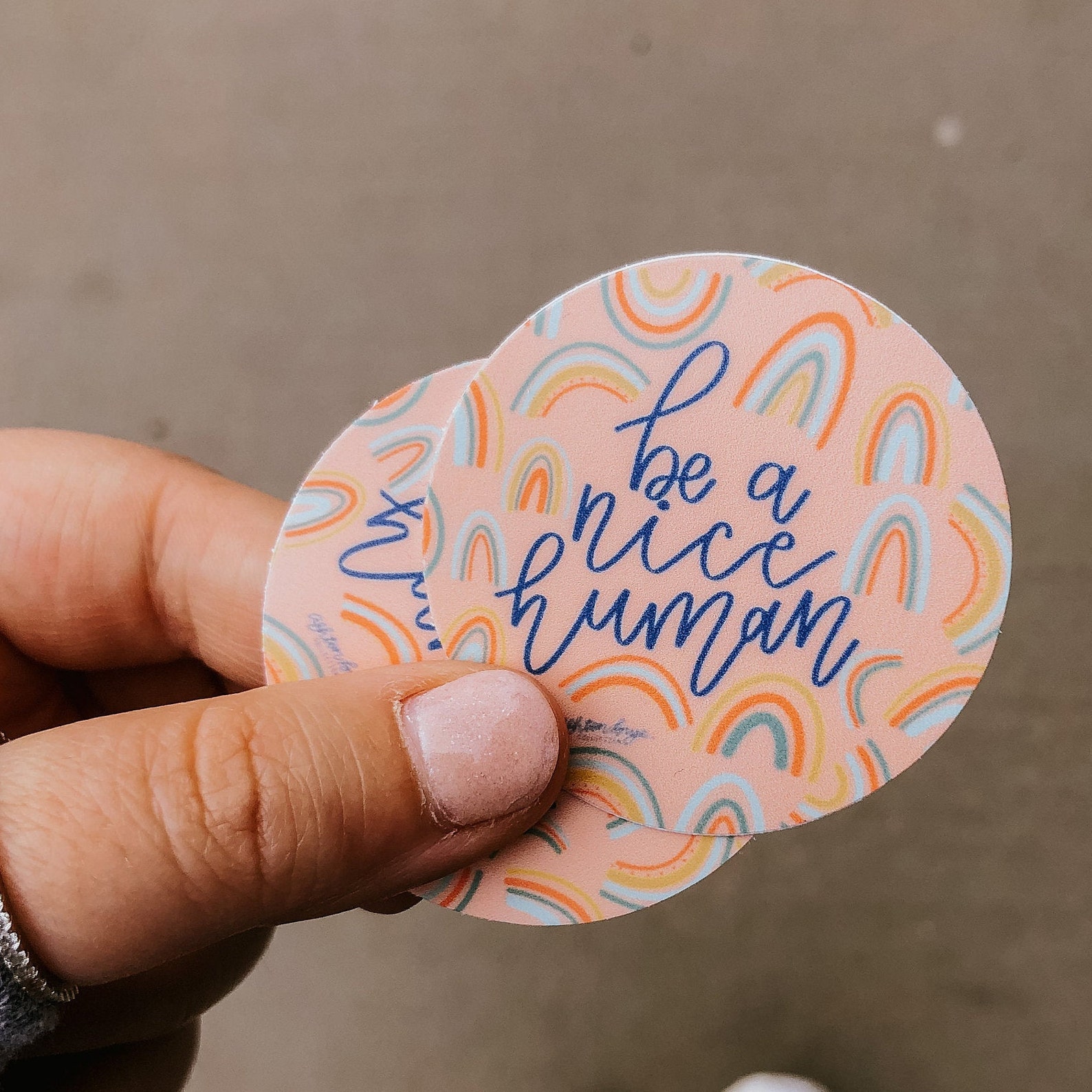 Be a Nice Human Decal Nice Human Sticker Laptop Sticker Car - Etsy