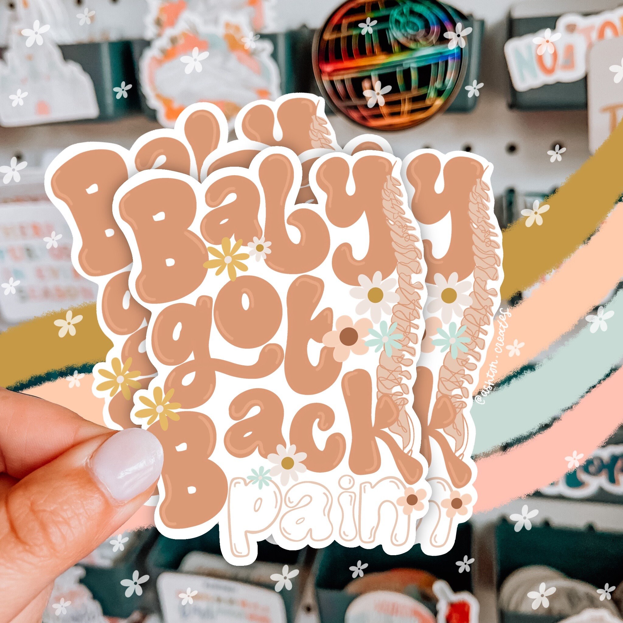 Back Pain Decal - Etsy