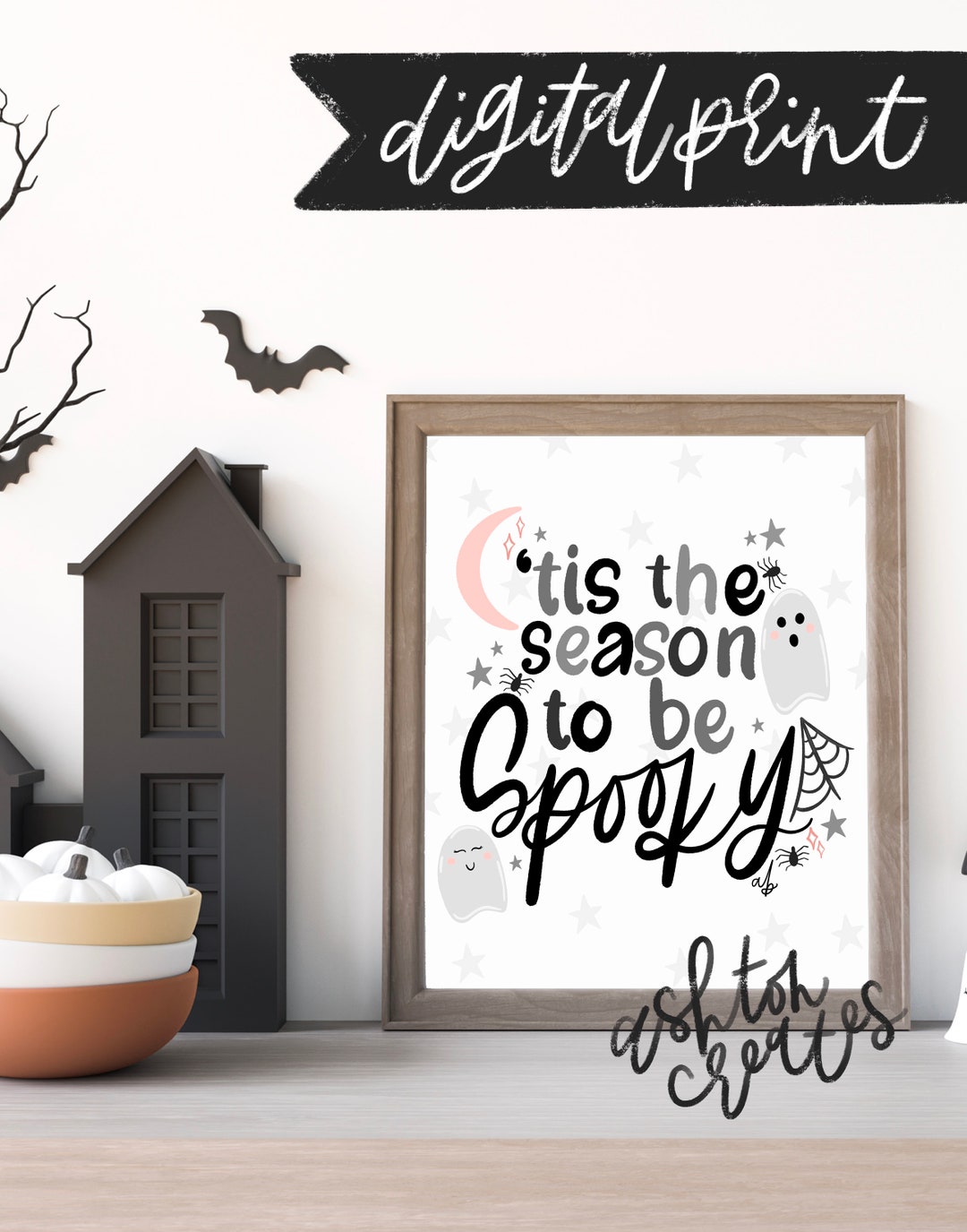 Spooky Season Print // Digital Instant Download // Fall Digital Print ...