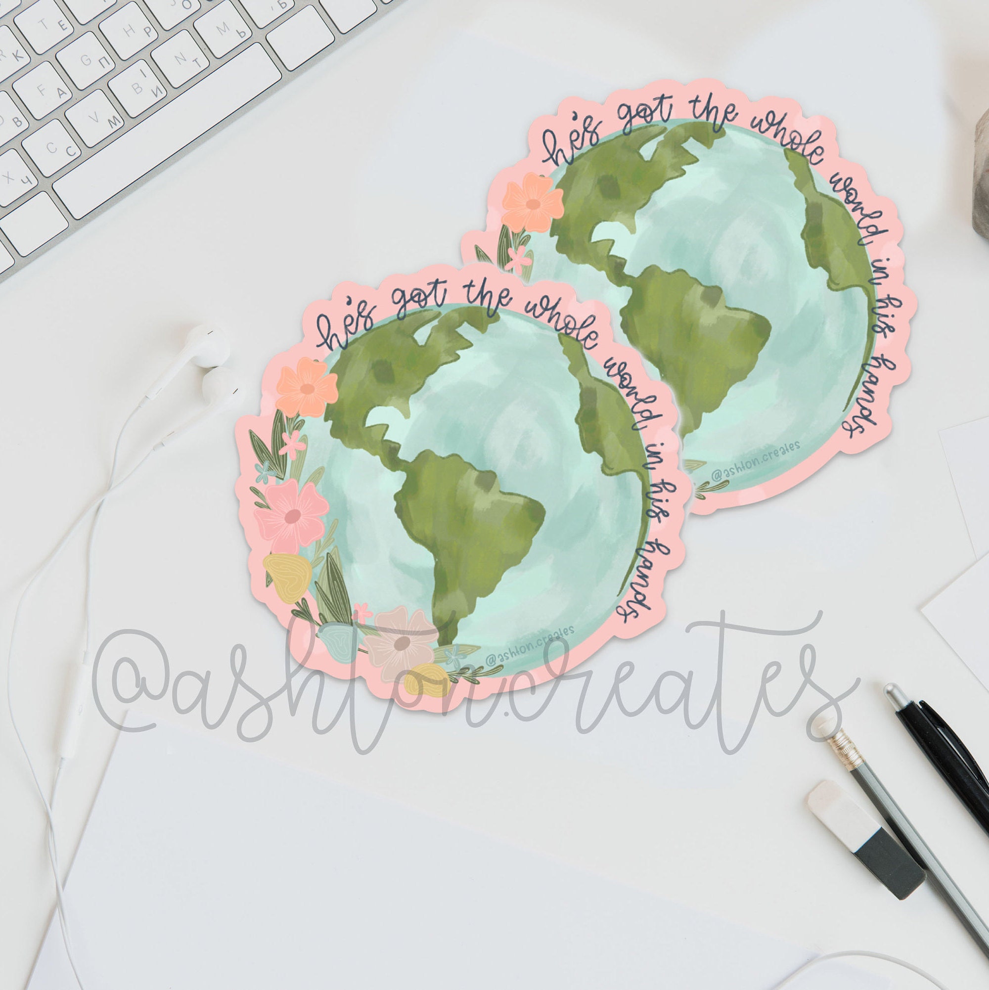 Whole World Decal // Encouraging Decal // Christian Decal // | Etsy