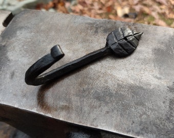 Maple Leaf Hook Hand Forged Hook Blacksmith Made Hook - Etsy