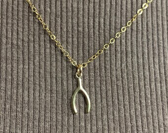 Wishbone Necklace | Etsy