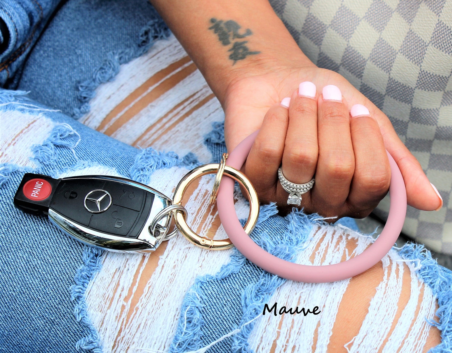 Silicone Key Ring Keychain Bracelet Round Silicone - Etsy