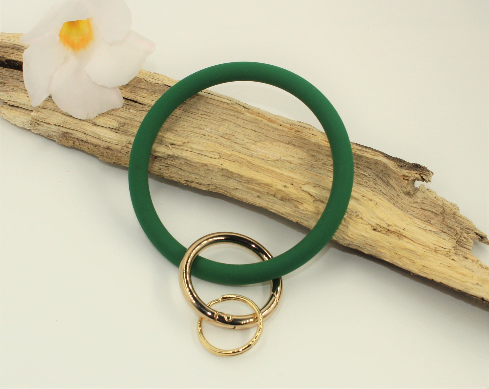 Silicone Key Ring Keychain Bracelet Round Silicone - Etsy