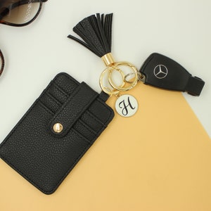 Keychain Wallet Wristlet, ID Card Holder Purse, Key Chain, Personalized ...