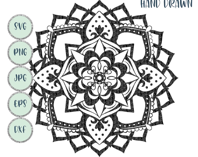 Infinity Symbol Mandala SVG for Cricut, Mindfulness Spiritual Boho ...