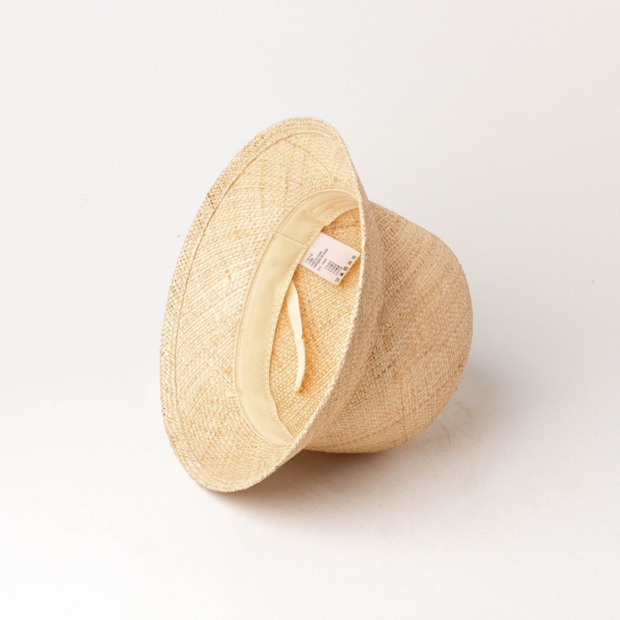 Lamp Shape Straw Hat Women, Bucket Straw Sun Hat, Round-top/flat-top ...