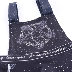 Witch strap miniskirt pentagram print | Etsy