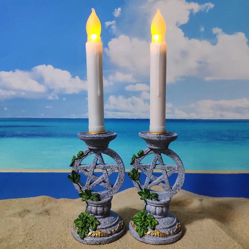 Altar Candlestick Ceremony Candle Holder Witchcraft Props | Etsy