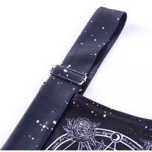 Witch strap miniskirt pentagram print | Etsy