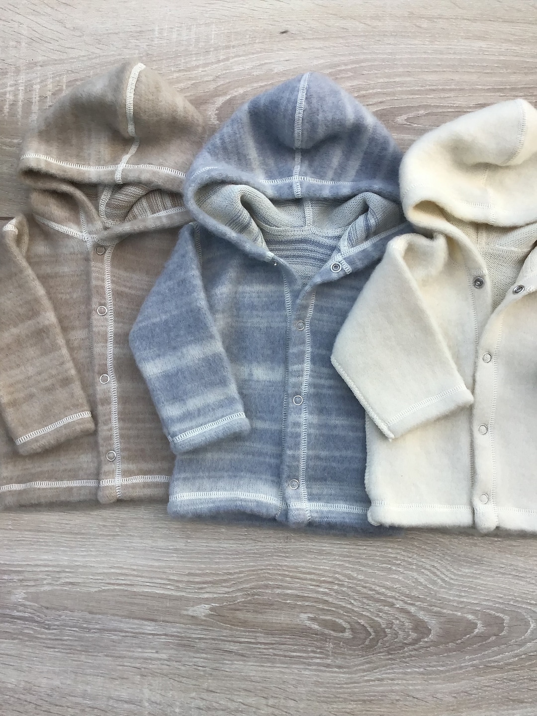 Merino Wool Baby Hoodie Baby Sweater Baby Jacket Wool Baby Clothes ...