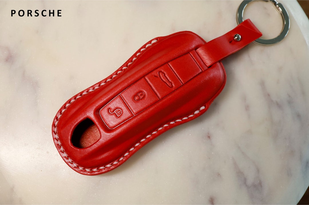 Buttero/cordovan Leather PORSCHE Key Leather Case, PORSCHE Key Fob ...