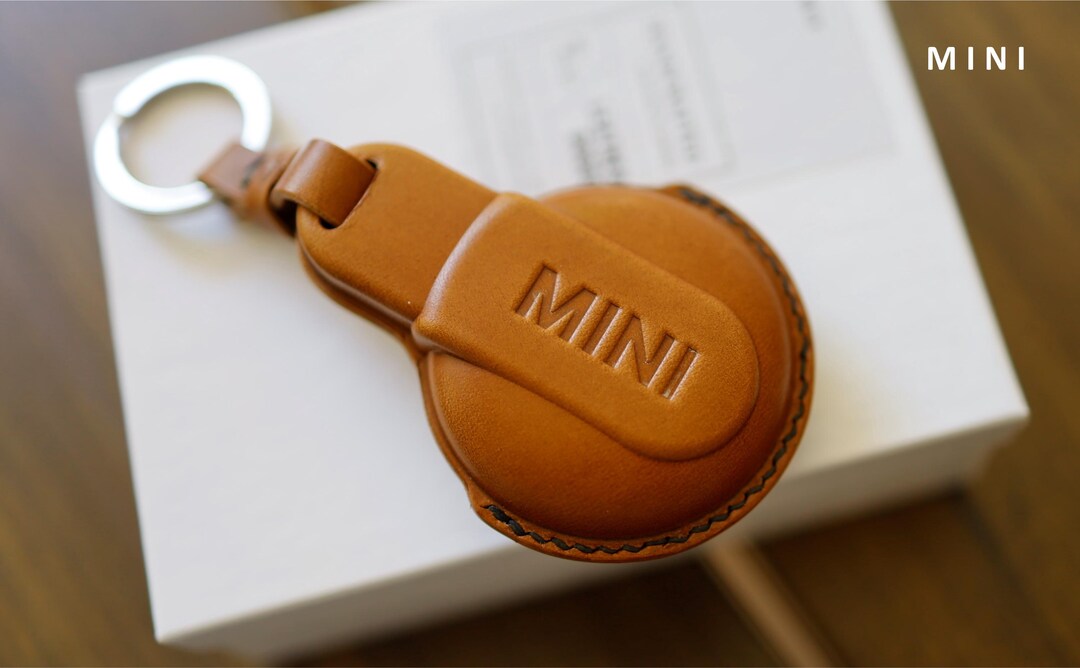 Buttero/cordovan Leather MINI Key Case, MINI Key Fob Cover, Mini Key ...