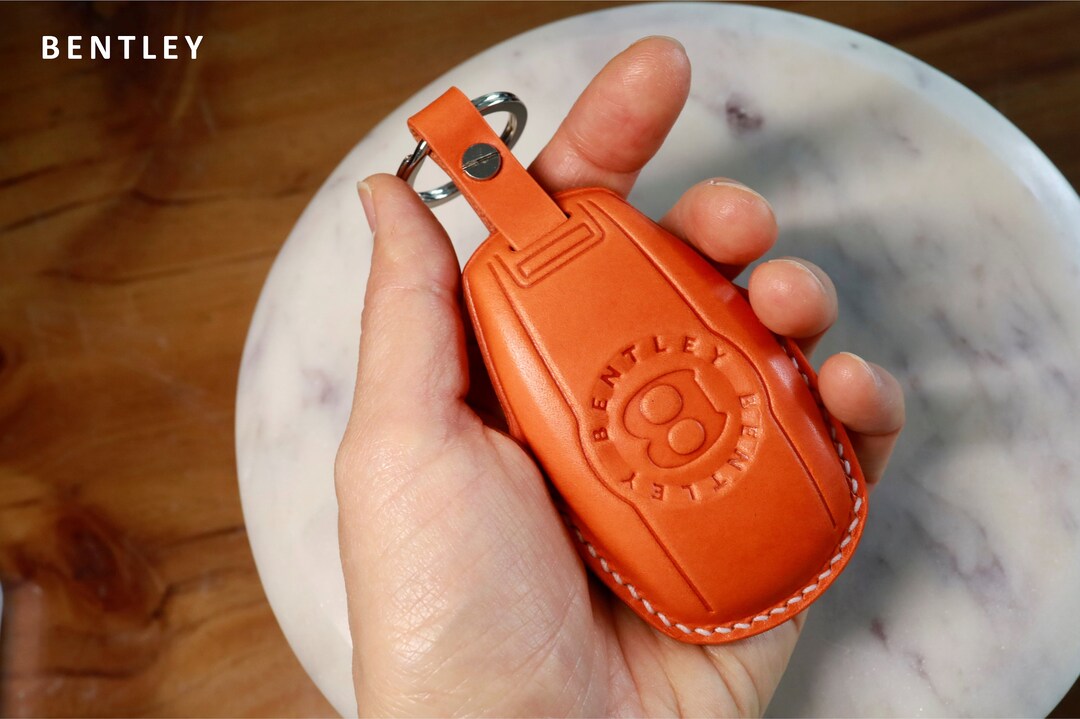 Buttero/cordovan Leather BENTLEY Key Leather Case, Bentley Key Fob ...