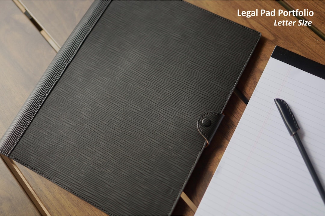 Legal Pad Portfolio , Premium Epi Leather,personalized Leather Padfolio ...
