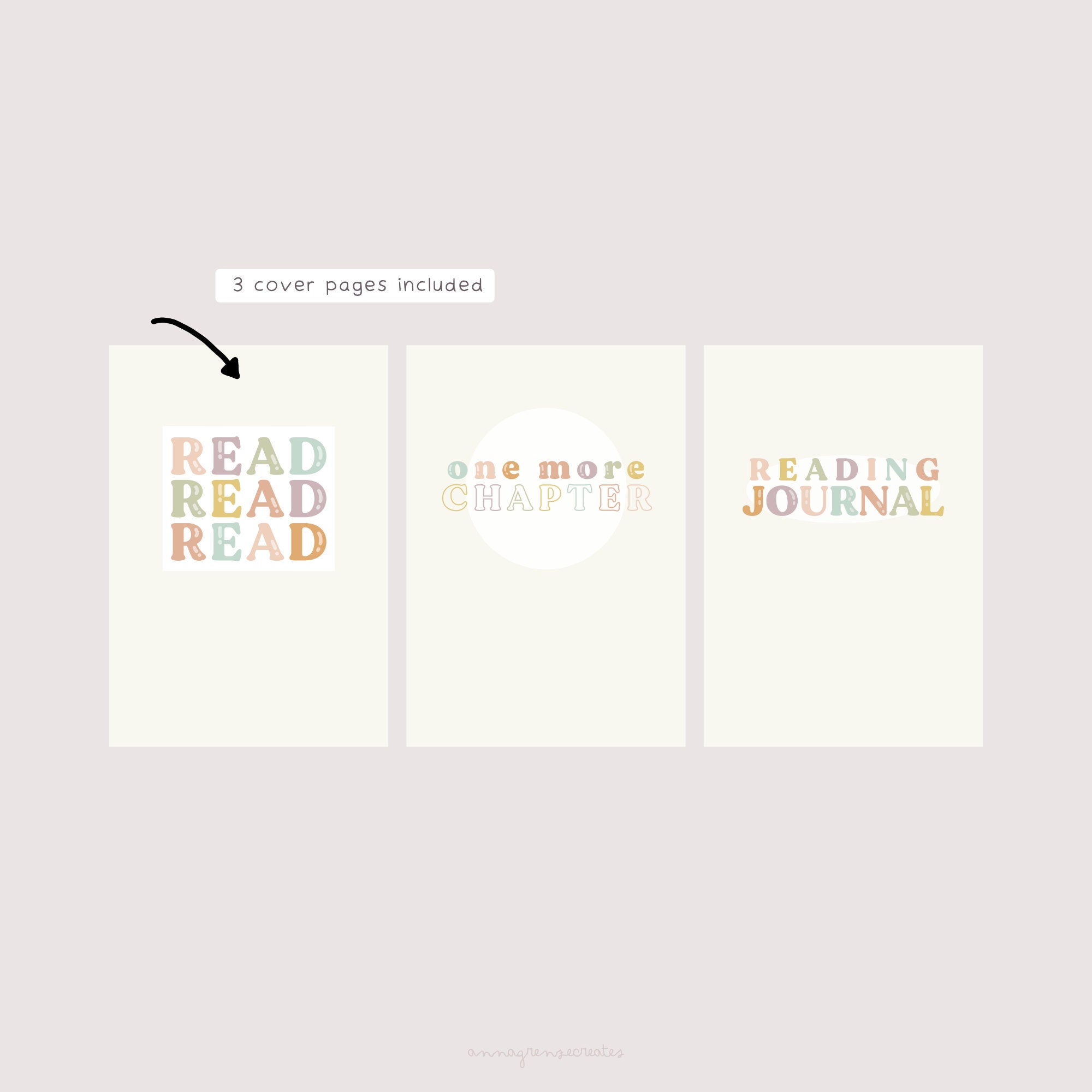 Digital Reading Journal Goodnotes Planner Book Journal - Etsy