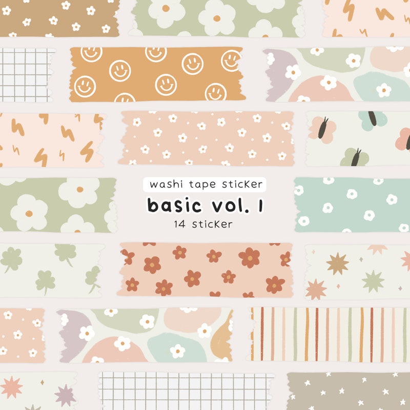 Digital Washi Tape - Etsy