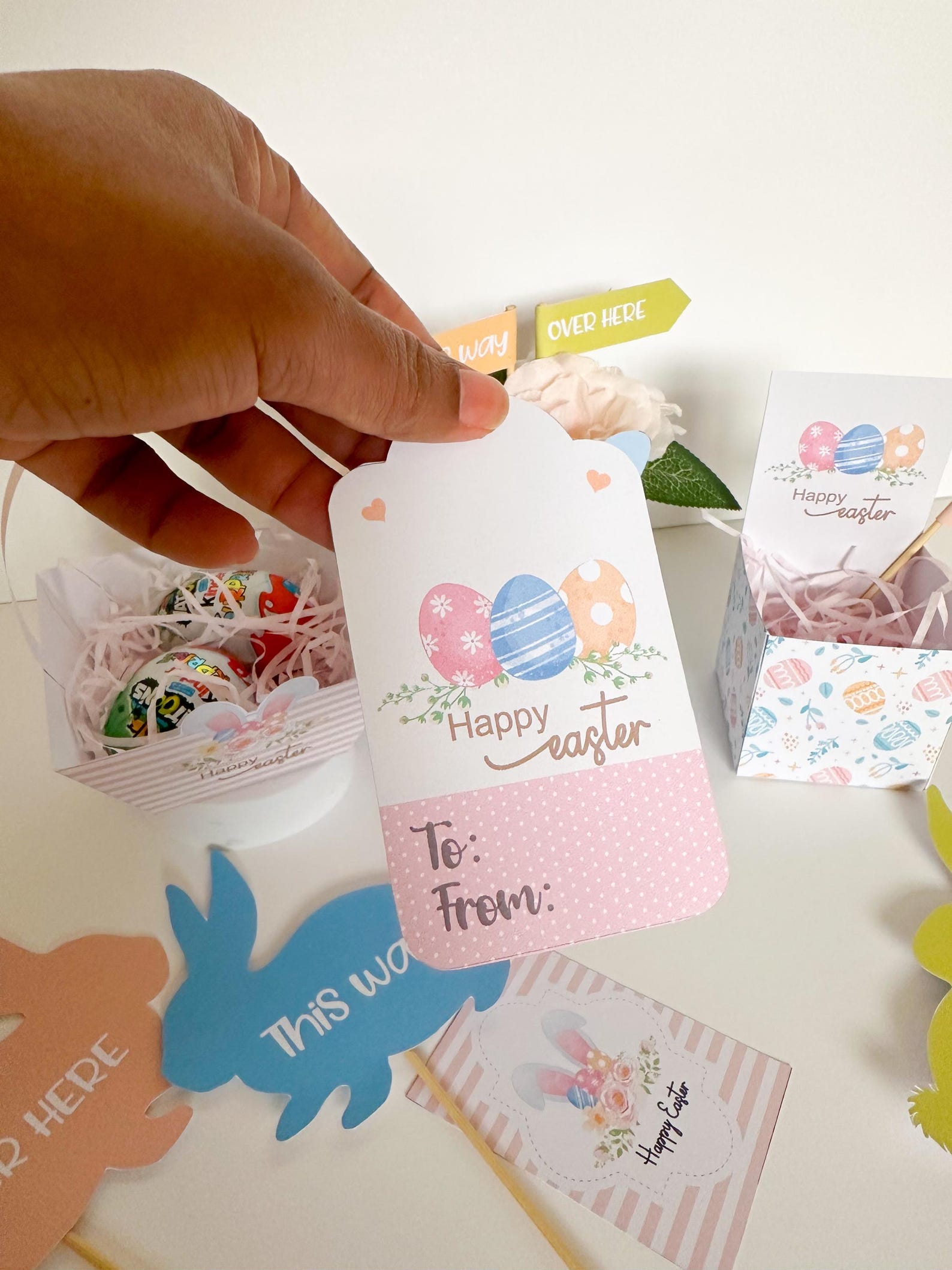 Printable Easter Party Kit: DIY Egg Hunt, Treat Boxes (A4 Download) - Etsy