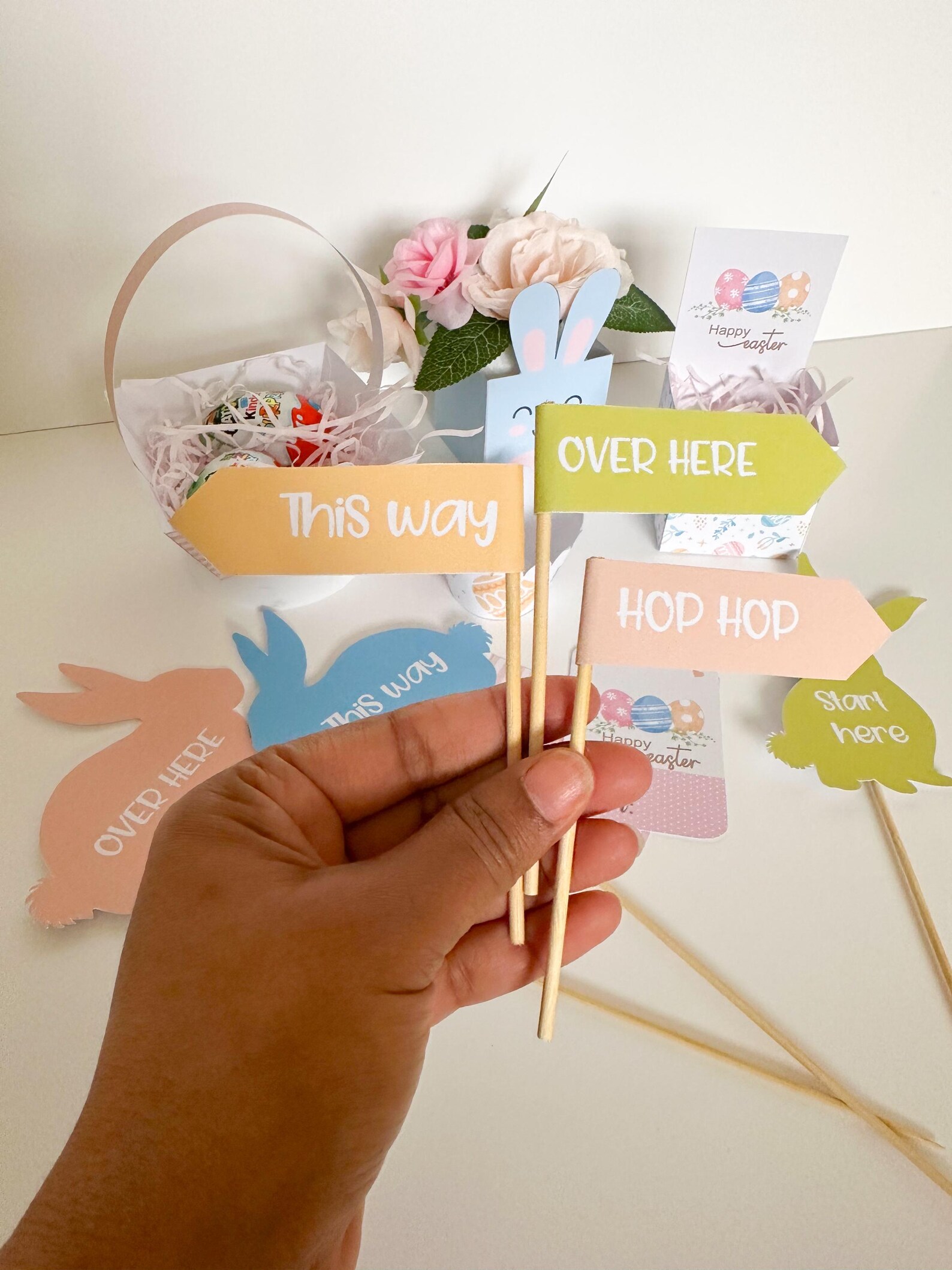 Printable Easter Party Kit: DIY Egg Hunt, Treat Boxes (A4 Download) - Etsy