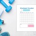 Workout Tracker Printable Calendar Two Sizes Available 8.5x11 - Etsy