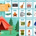 Camping Flashcards - Vipkid, Gogokid, ESL Online Teaching - Etsy