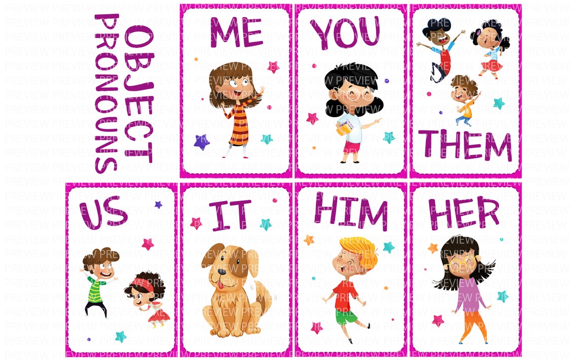 Flashcards - Subject Pronouns, Object Pronouns, Possessive Pronouns ...