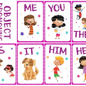 Flashcards - Subject Pronouns, Object Pronouns, Possessive Pronouns ...