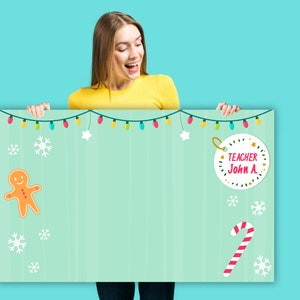 Customizable Christmas Classroom Background - ESL Online Teaching ...