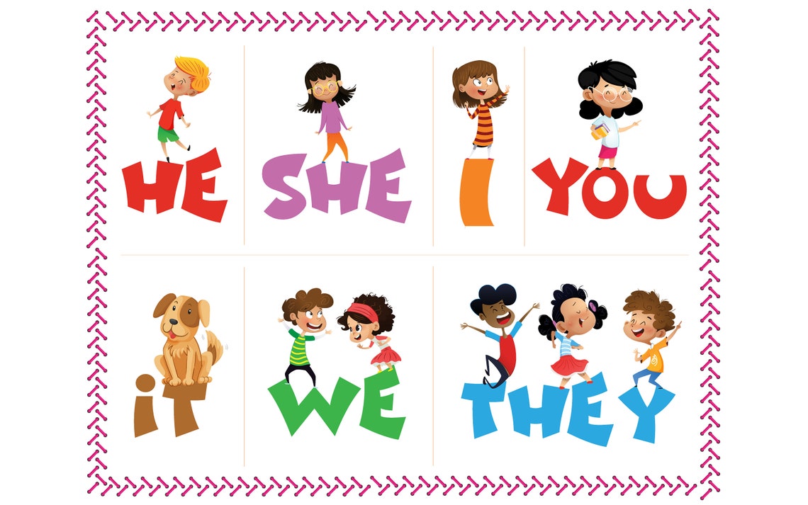 Fillable Possessive Pronoun Chart With Bonus Pronoun Page - ESL Online ...