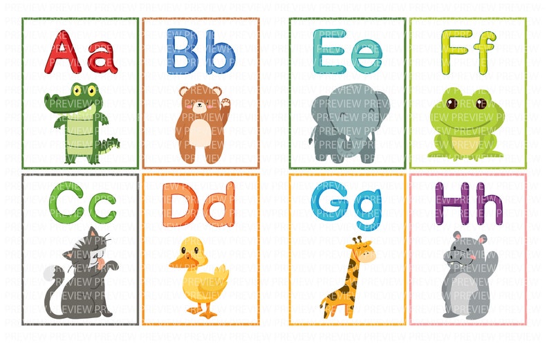 Alphabet Flashcards - Vipkid, Gogokid, ESL Online Teaching - Etsy
