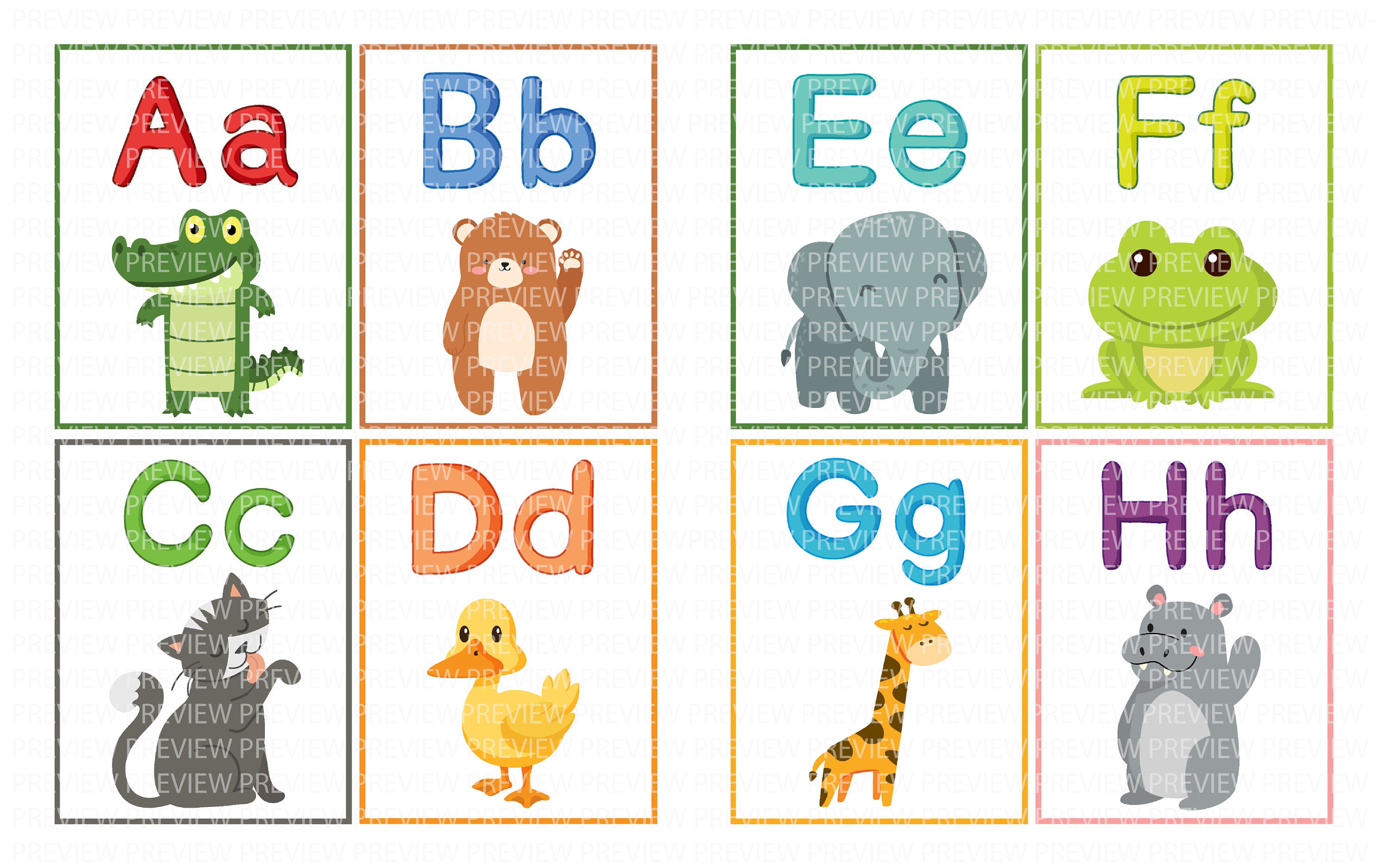 Alphabet Flashcards - Vipkid, Gogokid, ESL Online Teaching - Etsy