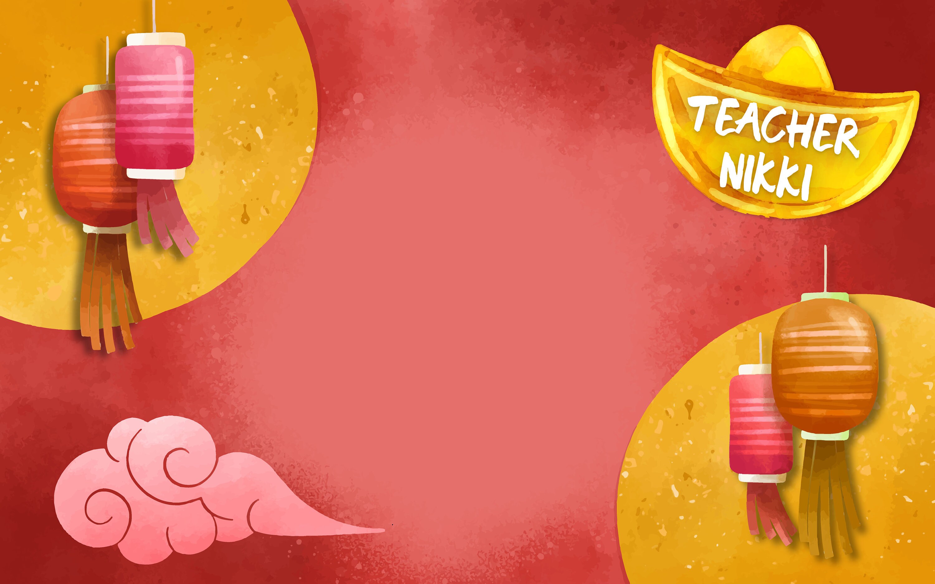 Customizable Chinese New Year Classroom Background - ESL Online ...