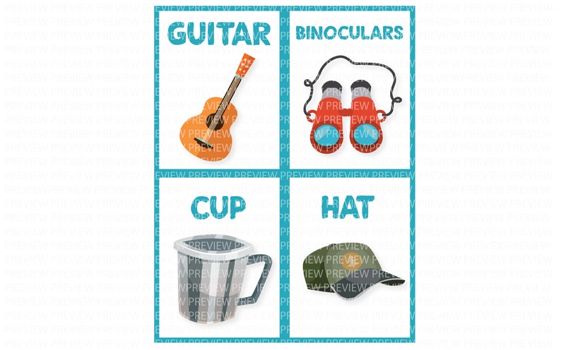 Camping Flashcards - Vipkid, Gogokid, ESL Online Teaching - Etsy