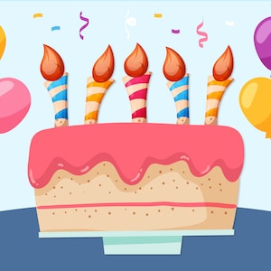 Birthday Cake Candle Reward - ESL Online Teaching - Etsy