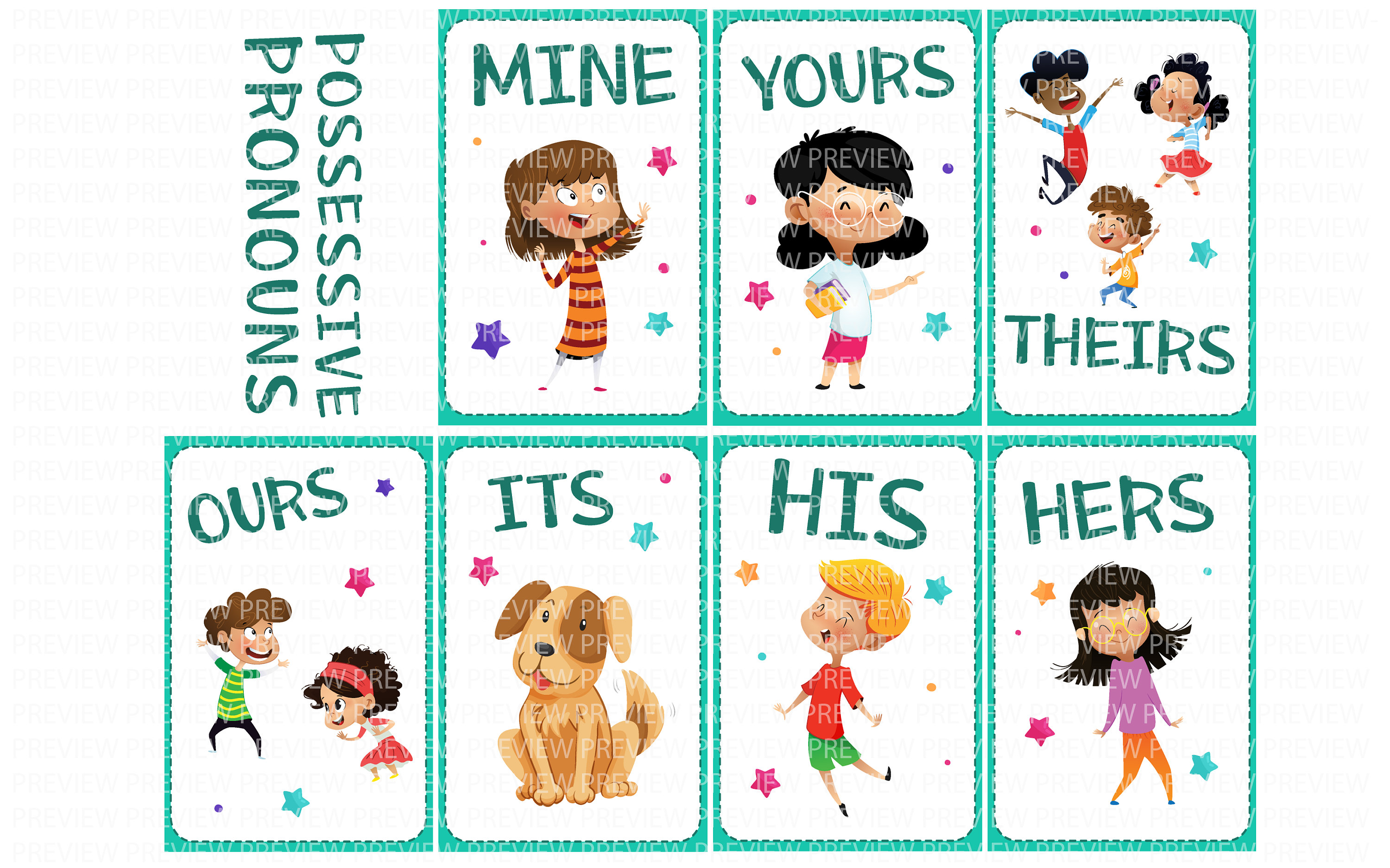 Flashcards - Subject Pronouns, Object Pronouns, Possessive Pronouns ...