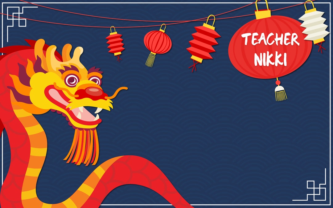 Customizable Chinese New Year Classroom Background - ESL Online ...